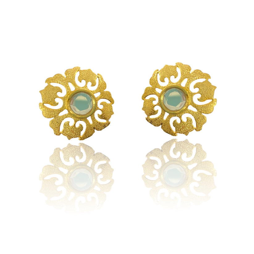 Baroque mirror studs – Aditi Bhatt accessories and more